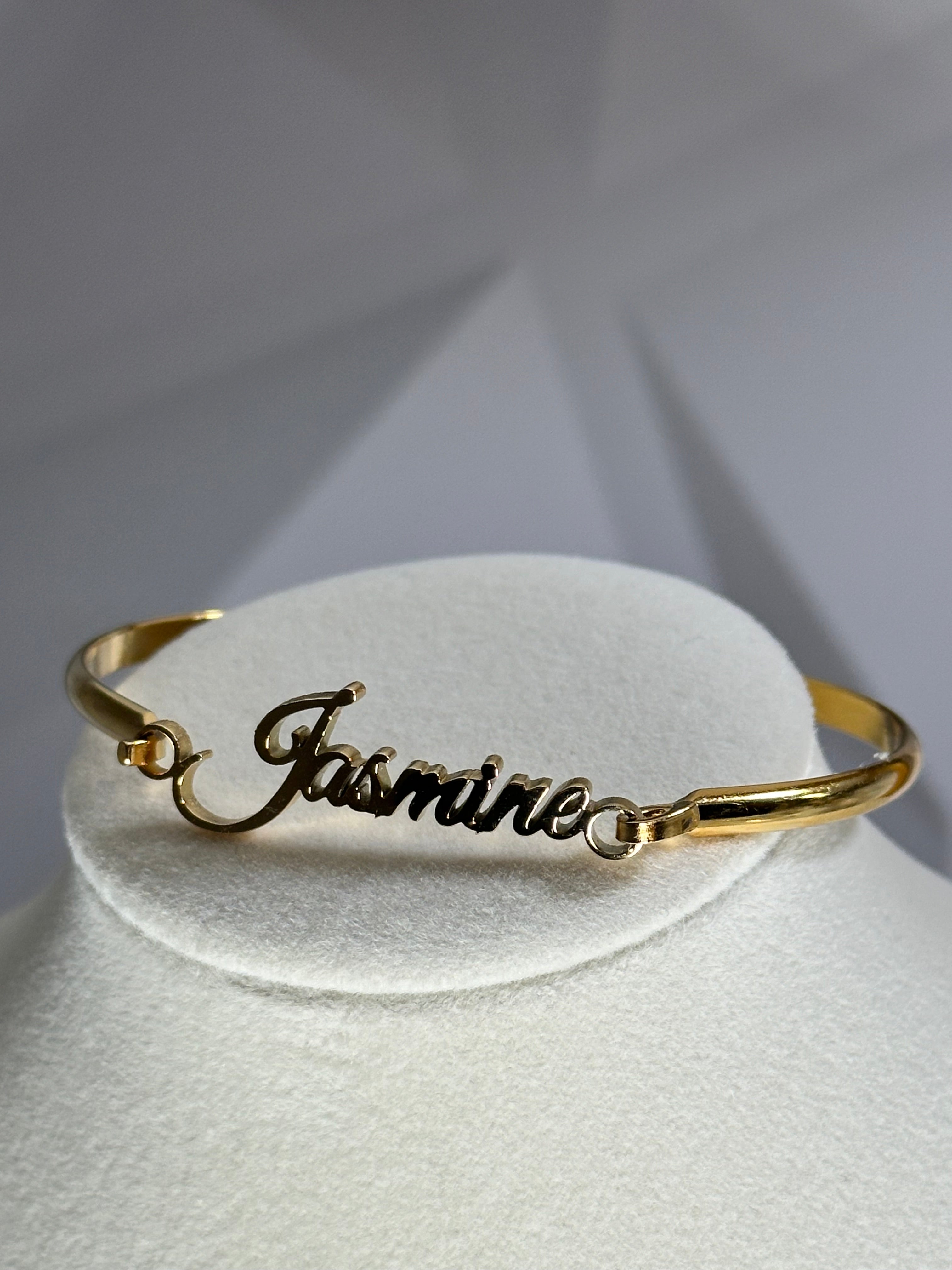 Signature Custom Name Bangle – Jazzie Jewelry Co
