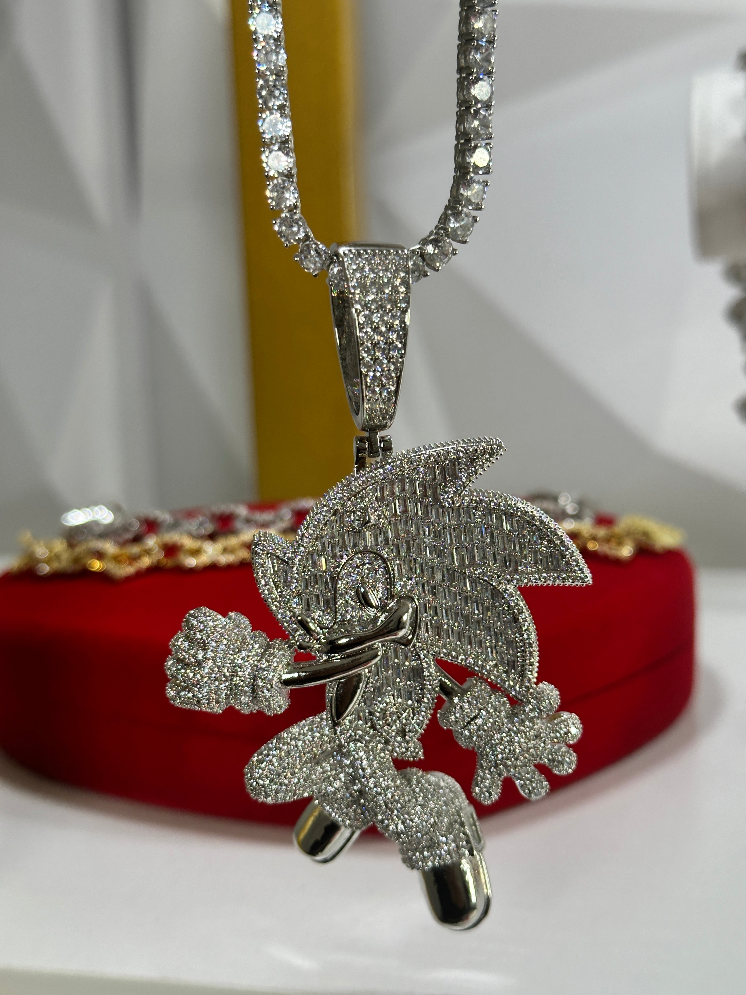 Icy Sonic Silver Pendant – Jazzie Jewelry Co