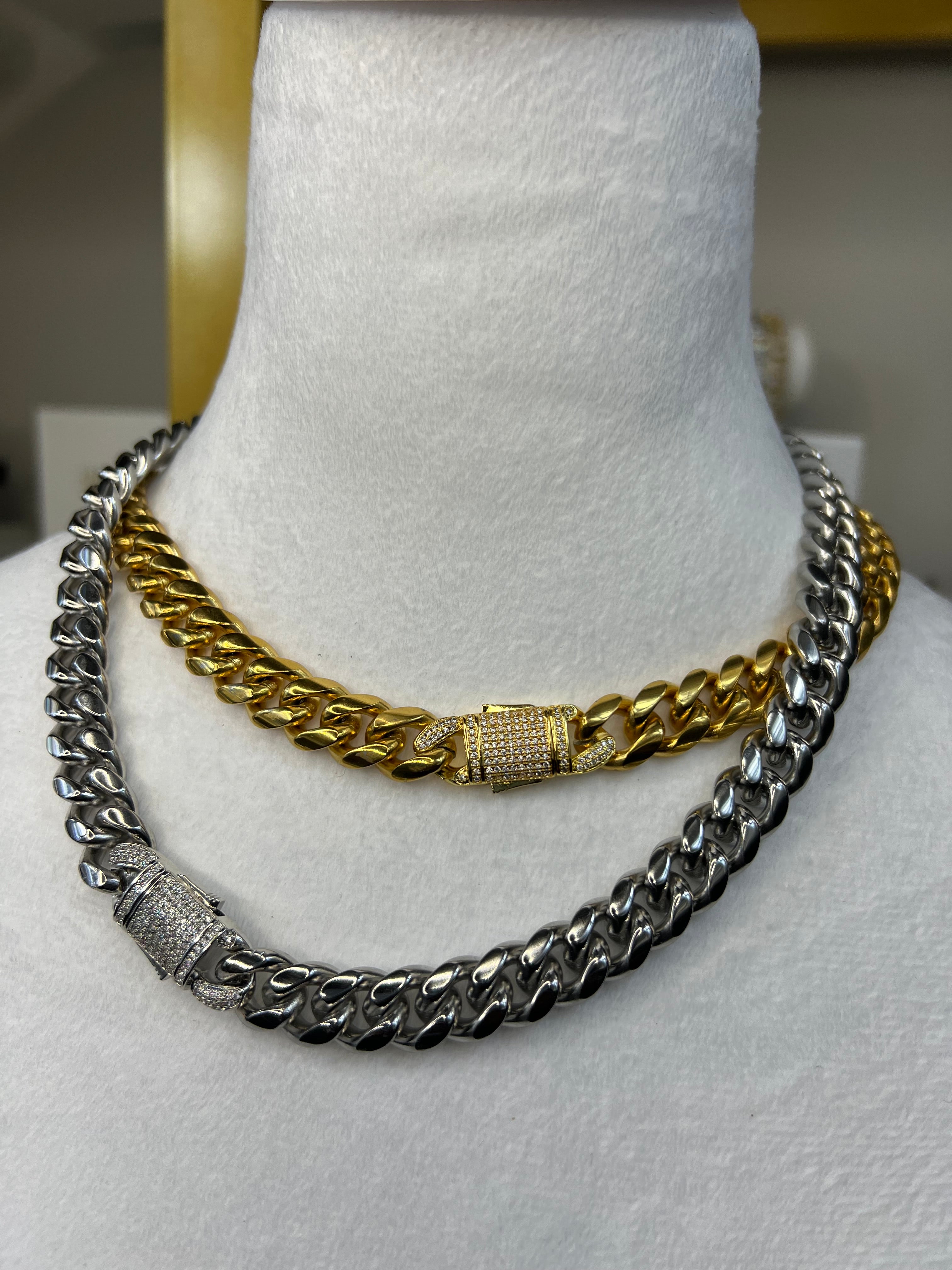 12mm Solid Cuban Link Chain – Jazzie Jewelry Co